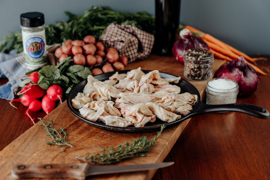 Pasture-Raised Raw Chicken Skins - 1 lb pkg | US Wellness Meats