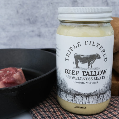 Premium Beef Tallow - 4 pk (14 oz jars) | US Wellness Meats