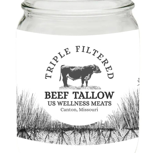 Premium Beef Tallow - 4 pk (14 oz jars) | US Wellness Meats