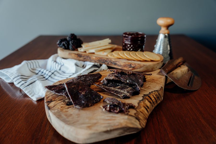 Beef Jerky Portions Plain - 8 oz. | US Wellness Meats